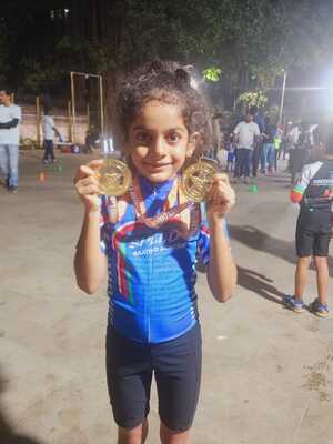 Aisha Mehta 1st Position in both the races – The J.B Vachha High School