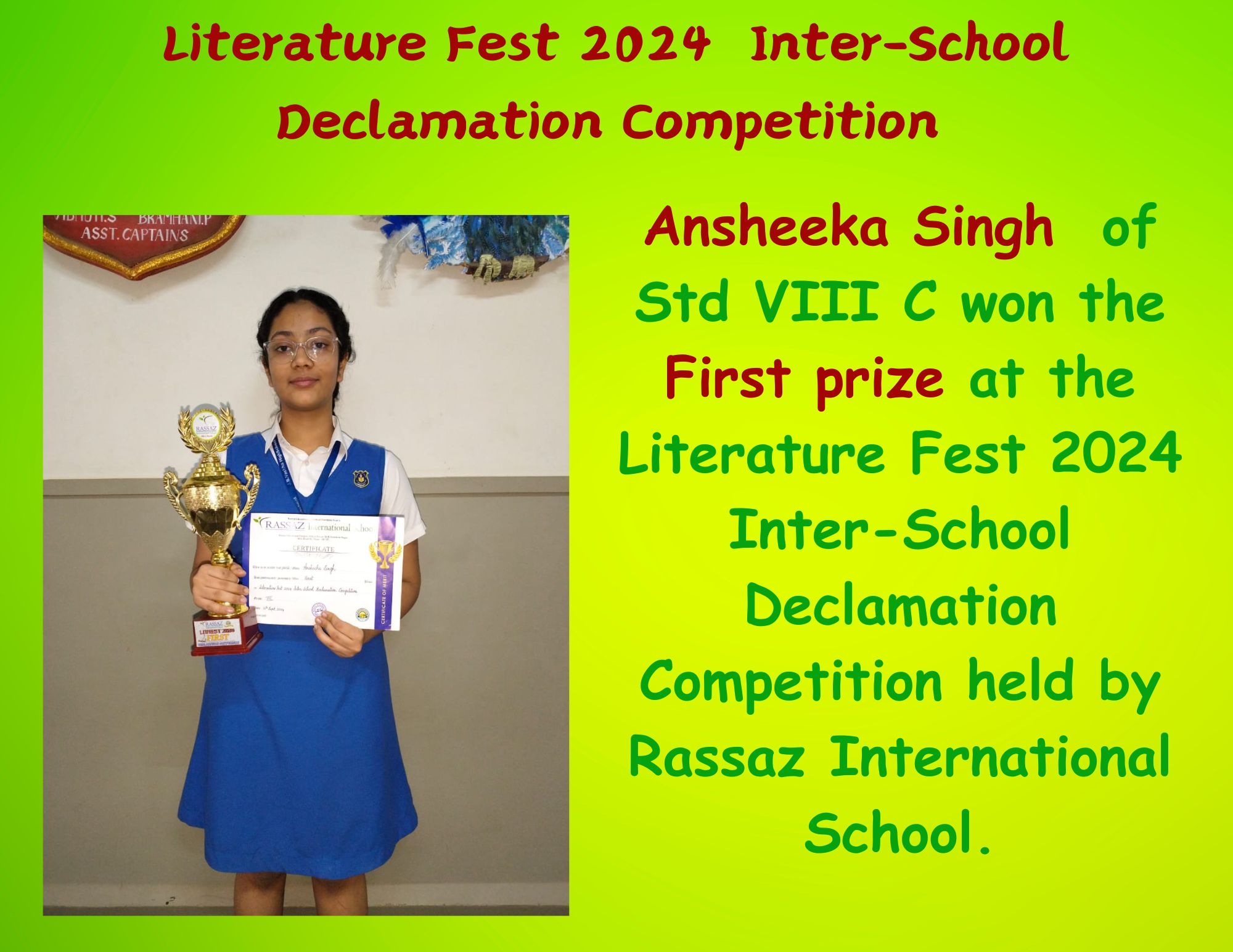 Inter School Competitions – The J.B Vachha High School