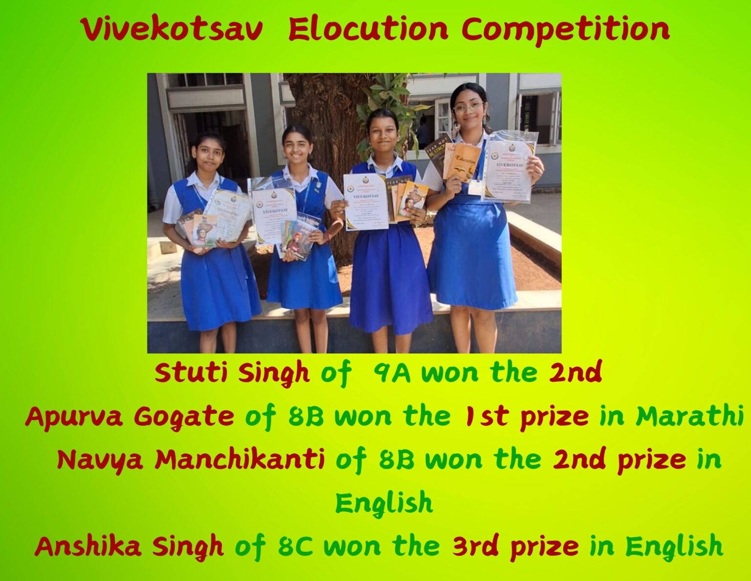 Inter School Competitions – The J.B Vachha High School