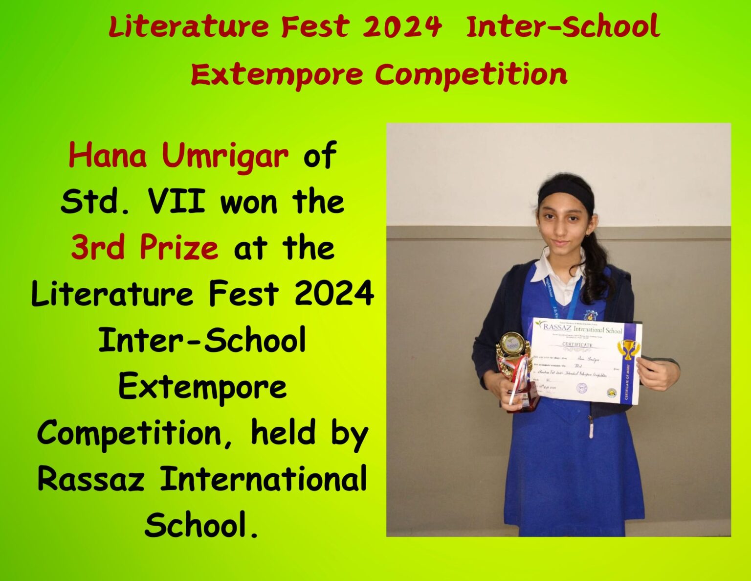 Inter School Competitions – The J.B Vachha High School